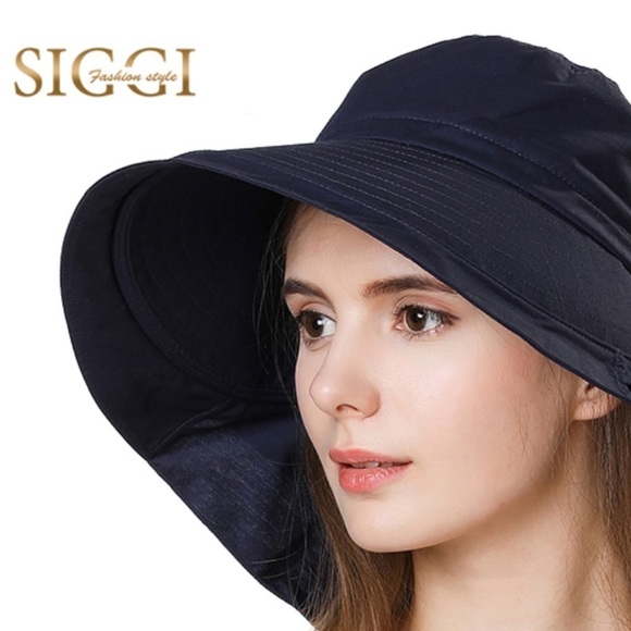 Siggi | Accessories | Siggi Summer Rain Bill Flap Cap Upf 5 Hat ...